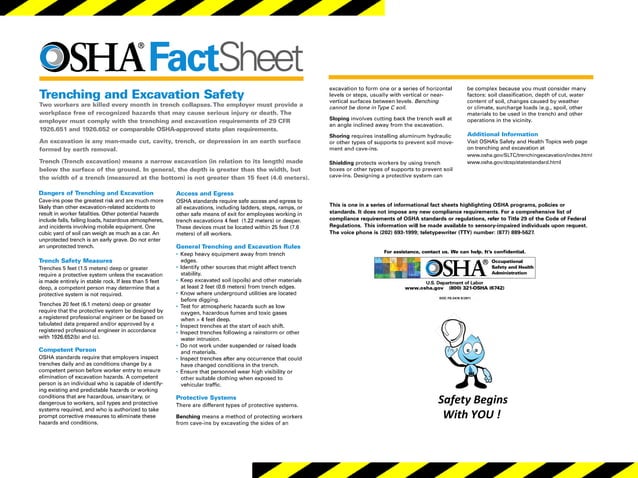 Excavation Safety Training Module 1 | PPT | First Aid | Injuries