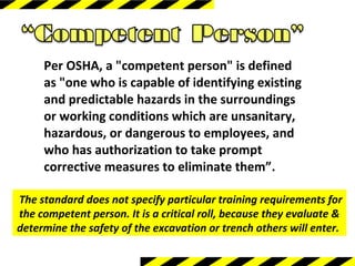 Excavation Safety Training Module 1 | PPT