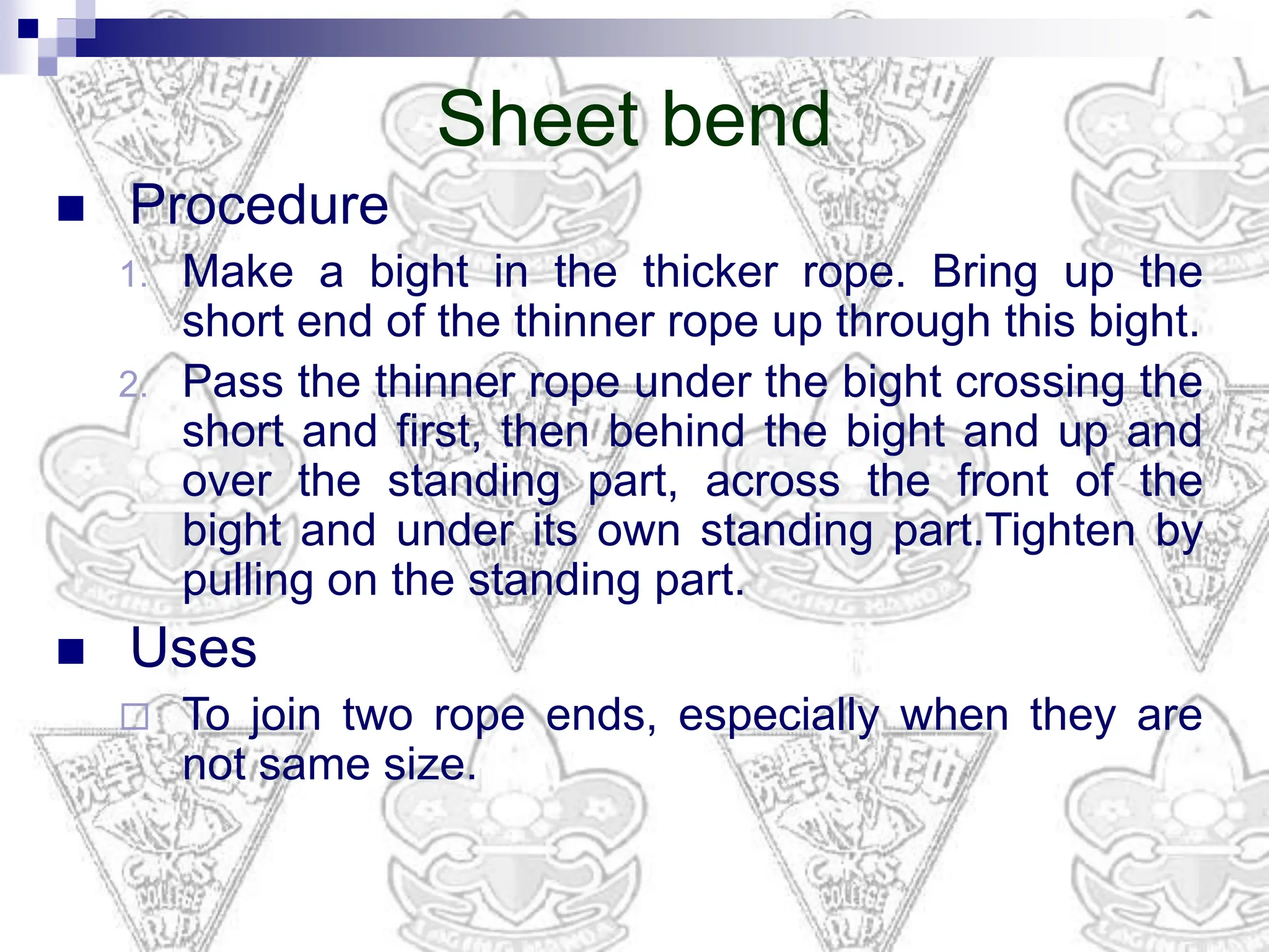 basic knot tying re uploaded file to download | PPT