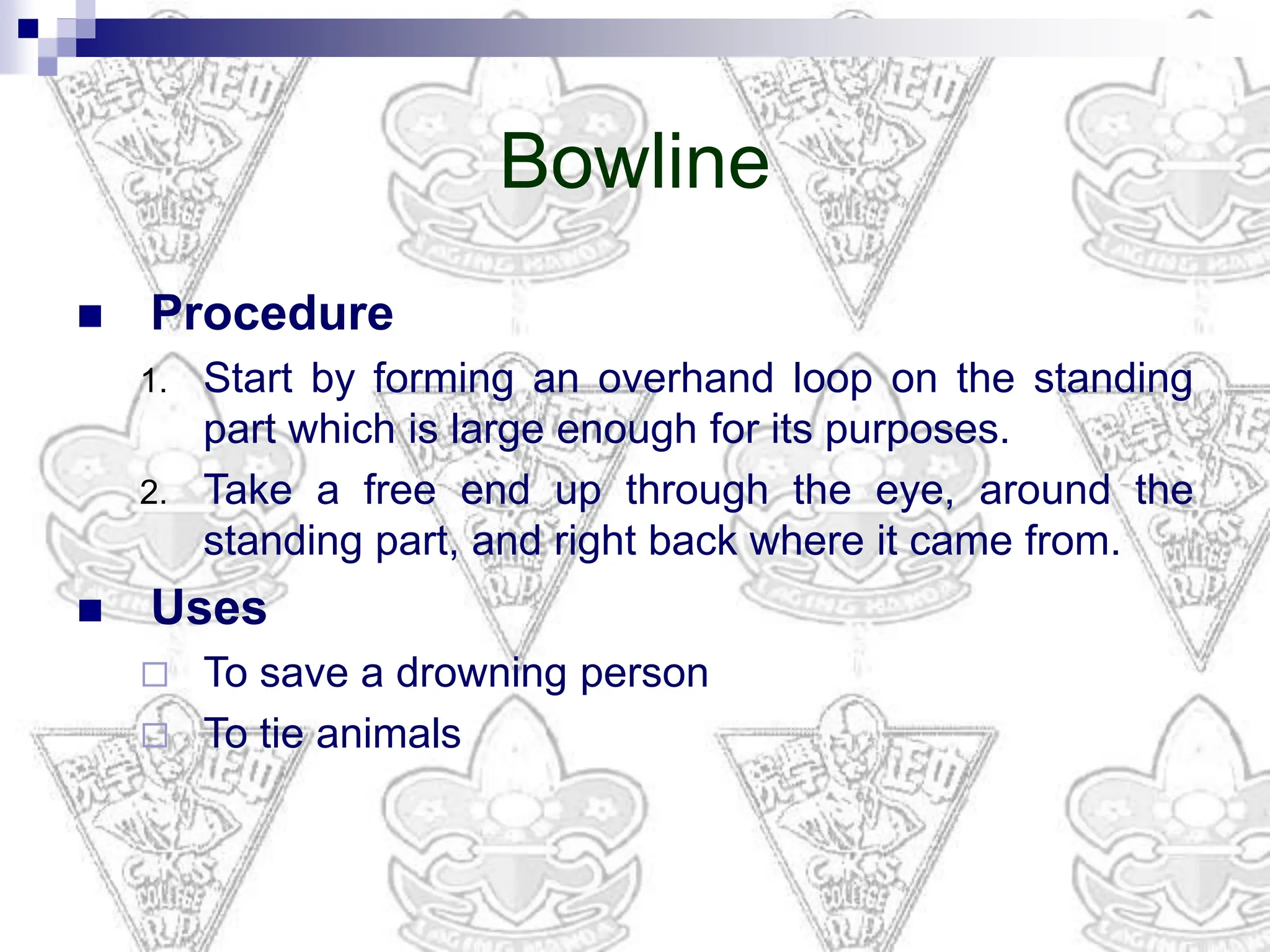 basic knot tying re uploaded file to download | PPT