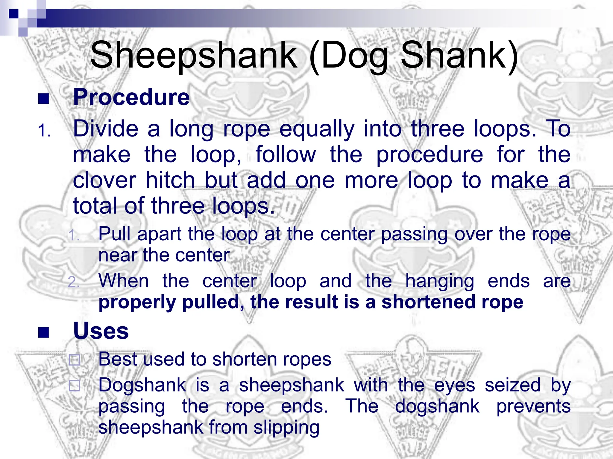 basic knot tying re uploaded file to download | PPT