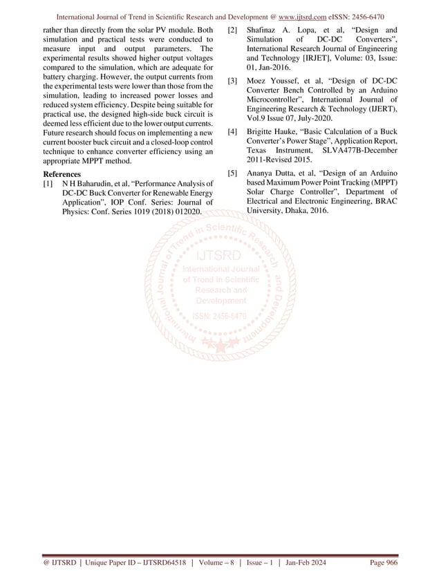 Design Simulation And Hardware Construction Of An Arduino Microcontroller Based Dc Dc High Side