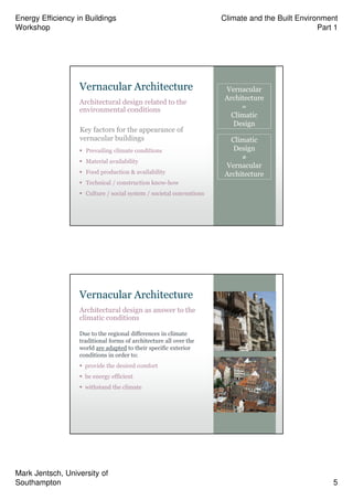 Climate and the built environment | PDF