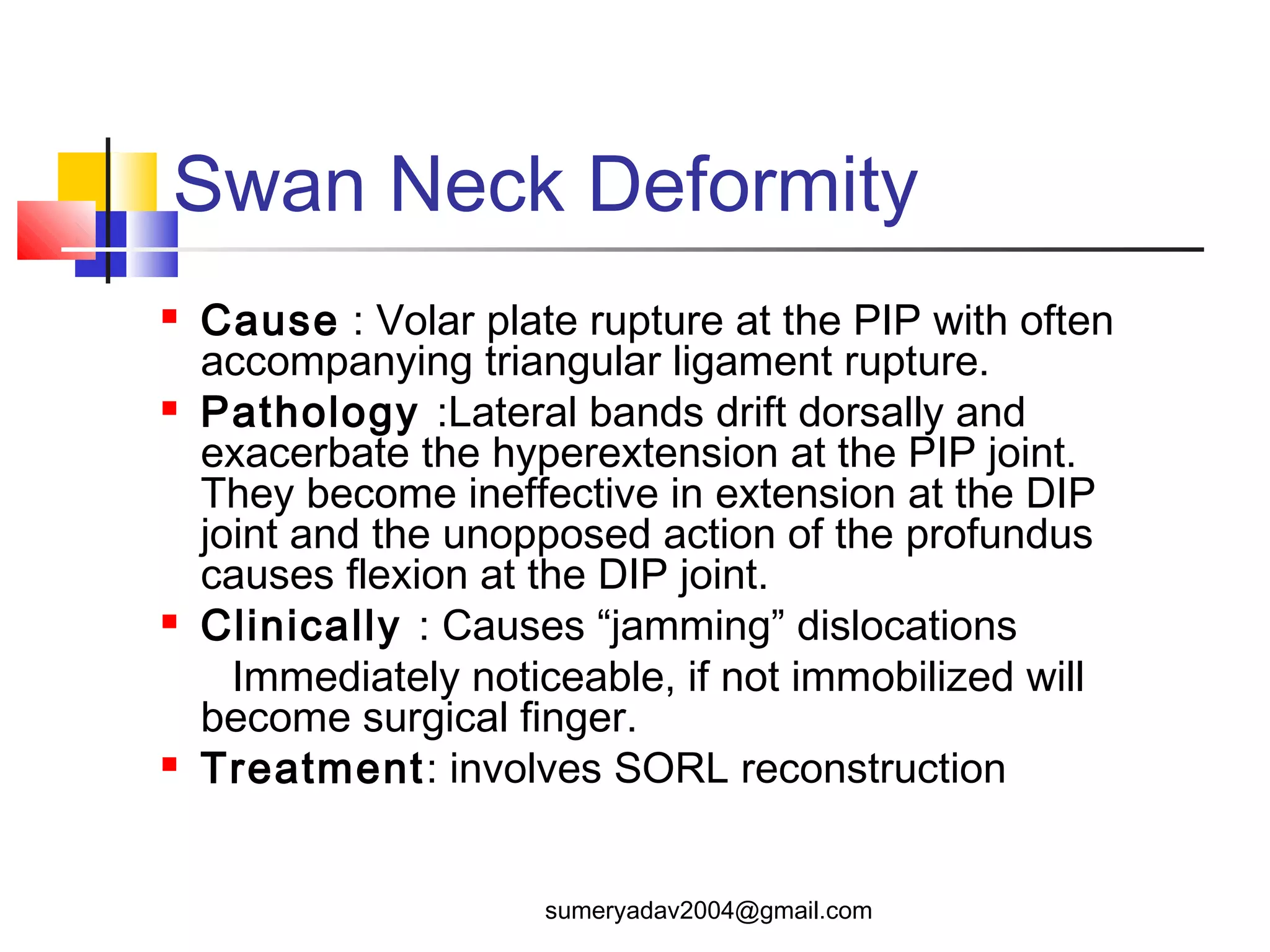 extensor tendons injury and deformity | PPT