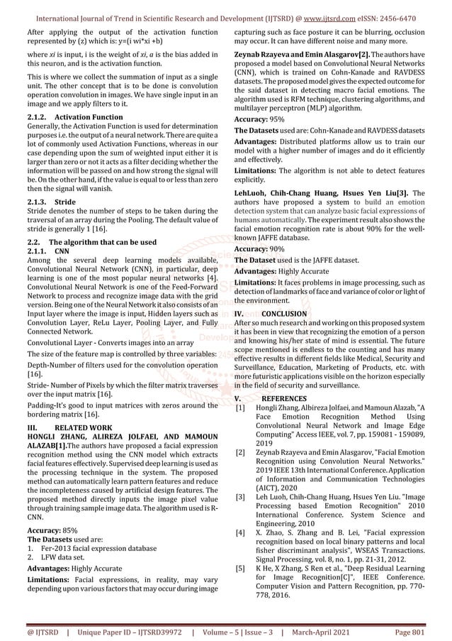 Facial Emotion Recognition Using Convolution Neural Network Pdf