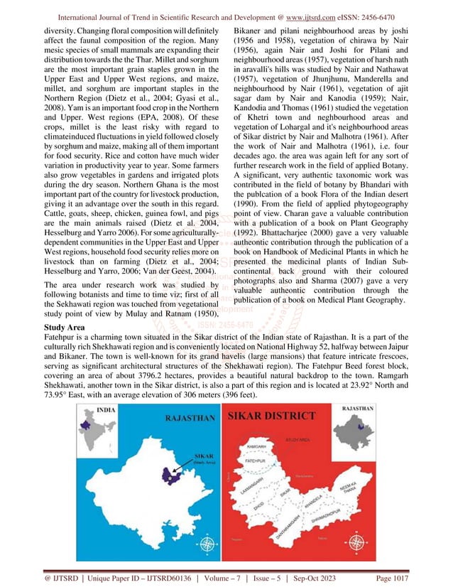 Impact of Phytochemical Values on the Floral Biodiversity of Shekhawati A Part of Indian Thar ...