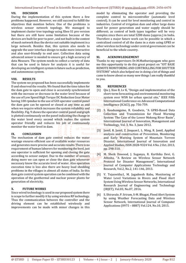 Iot Based Remote Monitoring And Controlling For Shutter Systems Pdf