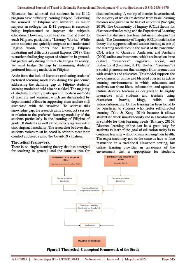 Online and Printed Modular Learning Modalities Student’s Performance in ...