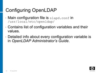 Installing & Configuring OpenLDAP (Hands On Lab) | PPT