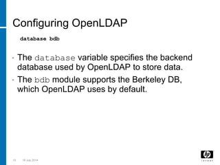 Installing & Configuring OpenLDAP (Hands On Lab) | PPT | Free Download