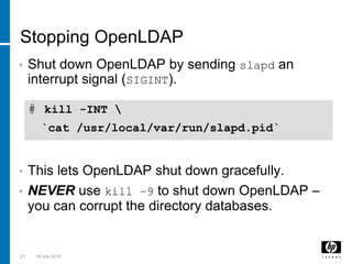 Installing & Configuring OpenLDAP (Hands On Lab) | PPT