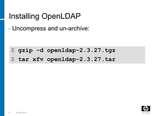 Installing & Configuring OpenLDAP (Hands On Lab) | PPT