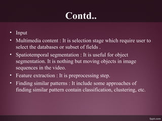 Multimedia Data Mining using Deep Learning | PPT