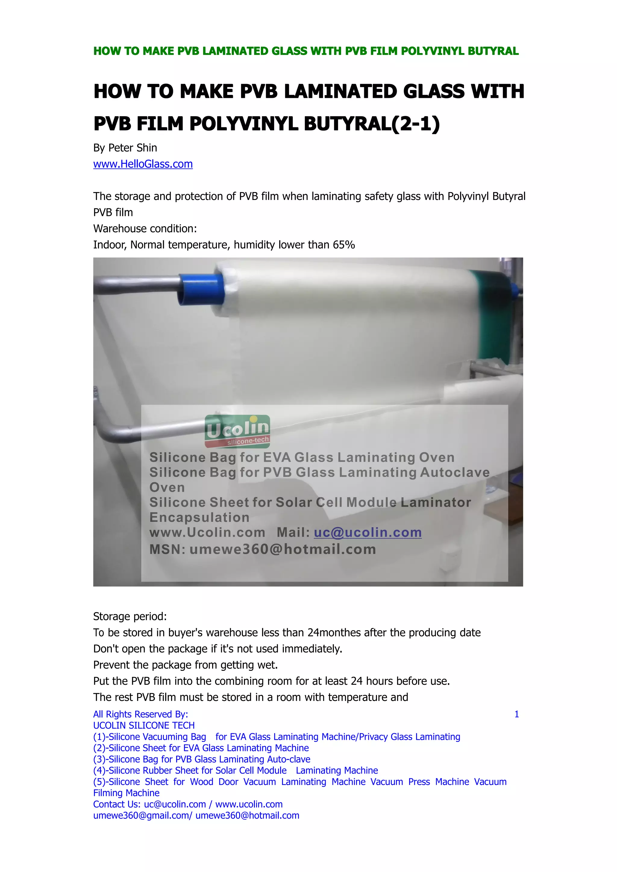 0731HOW TO MAKE PVB LAMINATED GLASS WITH PVB FILM POLYVINYL BUTYRAL(2-1 ...