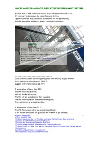 0731HOW TO MAKE PVB LAMINATED GLASS WITH PVB FILM POLYVINYL BUTYRAL(2-1 ...