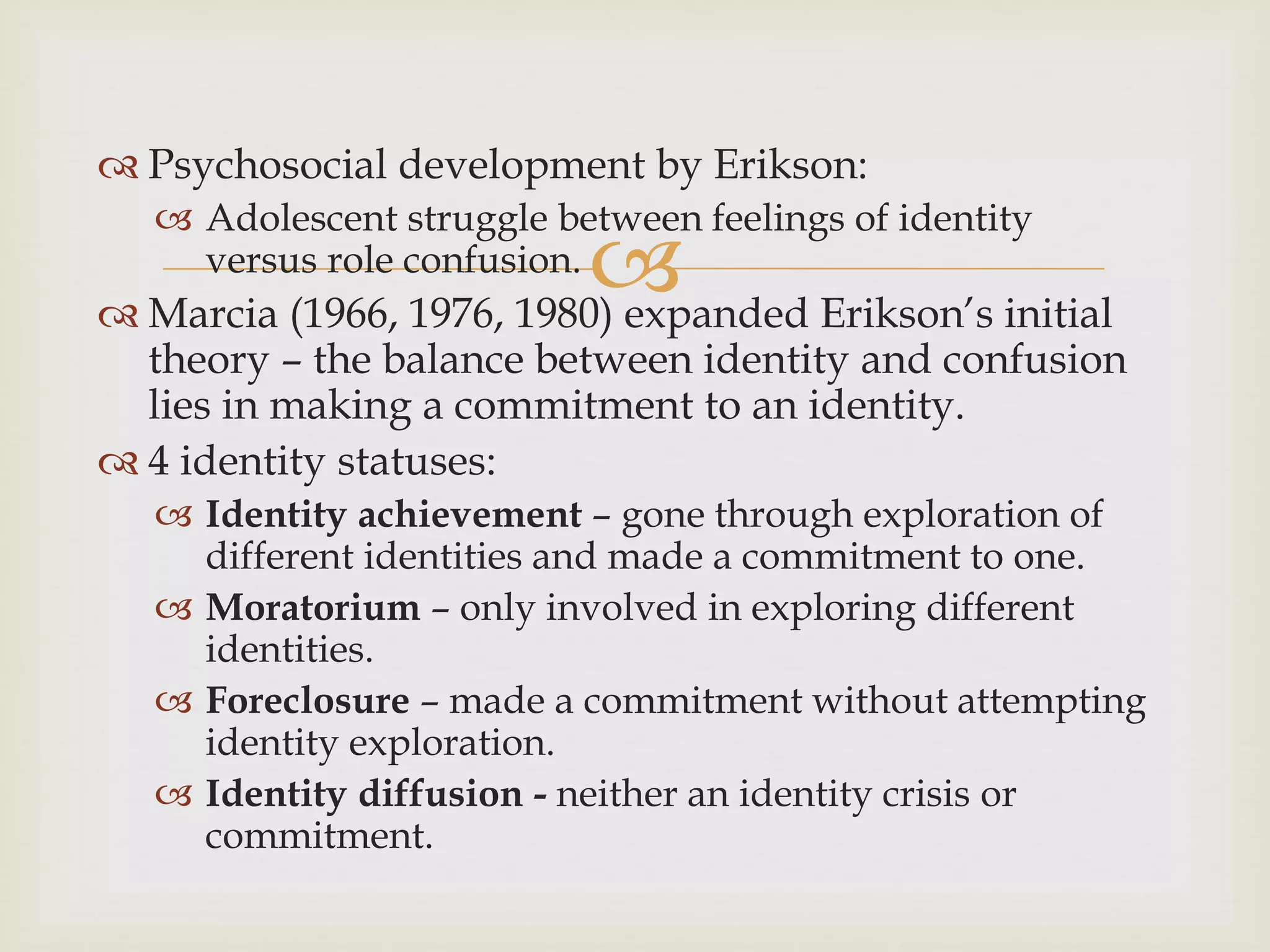 IDENTITY FORMATION | PPT