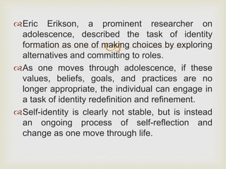 IDENTITY FORMATION | PPT