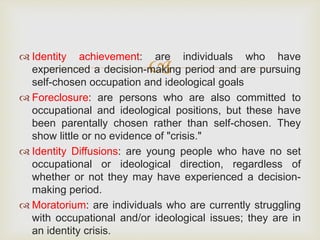 IDENTITY FORMATION | PPT