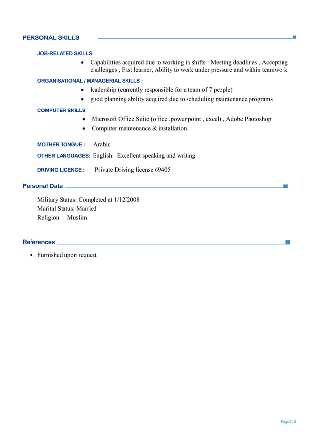 last CV | PDF | Civil Engineering Industry | Industries