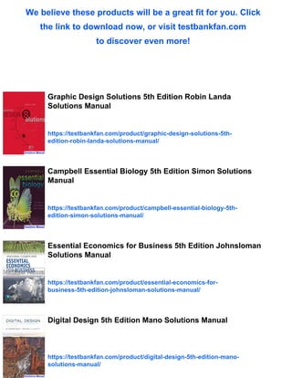 Essential Graphic Design Solutions 5th Edition Robin Landa Solutions ...