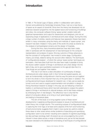 Space Is The Machine A Configurational Theory Of Architecture Bill ...