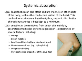 ANESTESICOS LOCALES | PPT