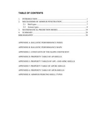 Mechanisms of Armour Penetration | PDF