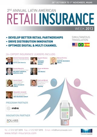 2nd Annual Retail Insurance Summit | PDF