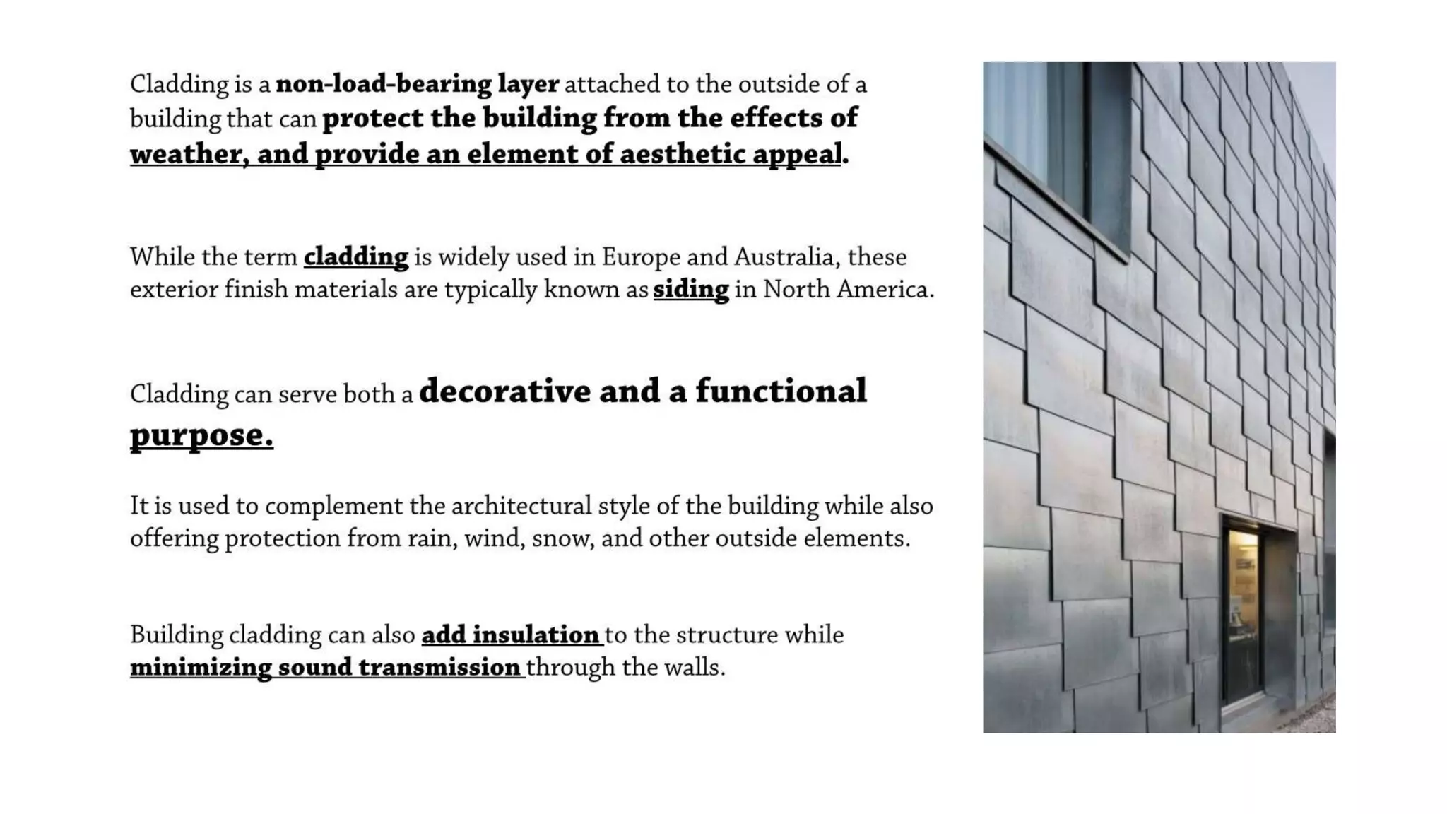 metal cladding | PPTX