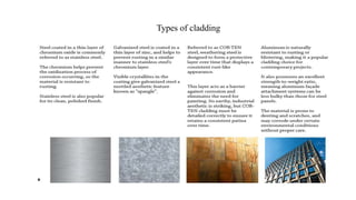 metal cladding | PPTX