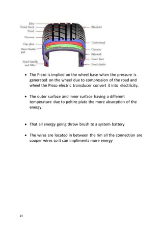 thermo piezoelectric power generation from wheel | DOCX