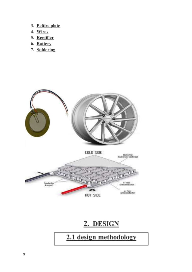 thermo piezoelectric power generation from wheel | DOCX