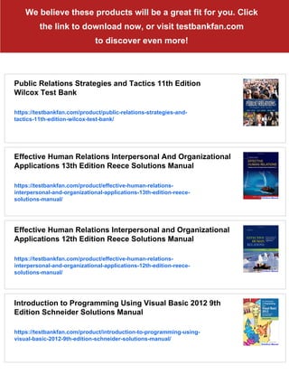 Cutlip and Centers Effective Public Relations 11th Edition Broom ...