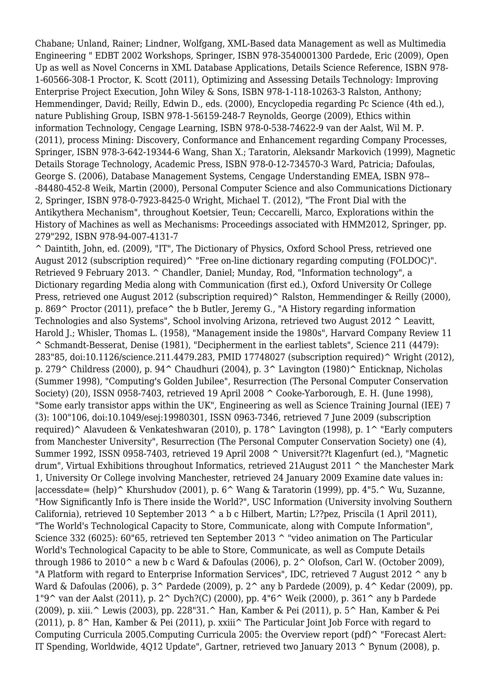 Information technology - Wikipedia, the free encyclopedia | PDF ...