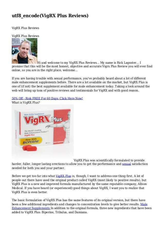 VigRX Plus Reviews
