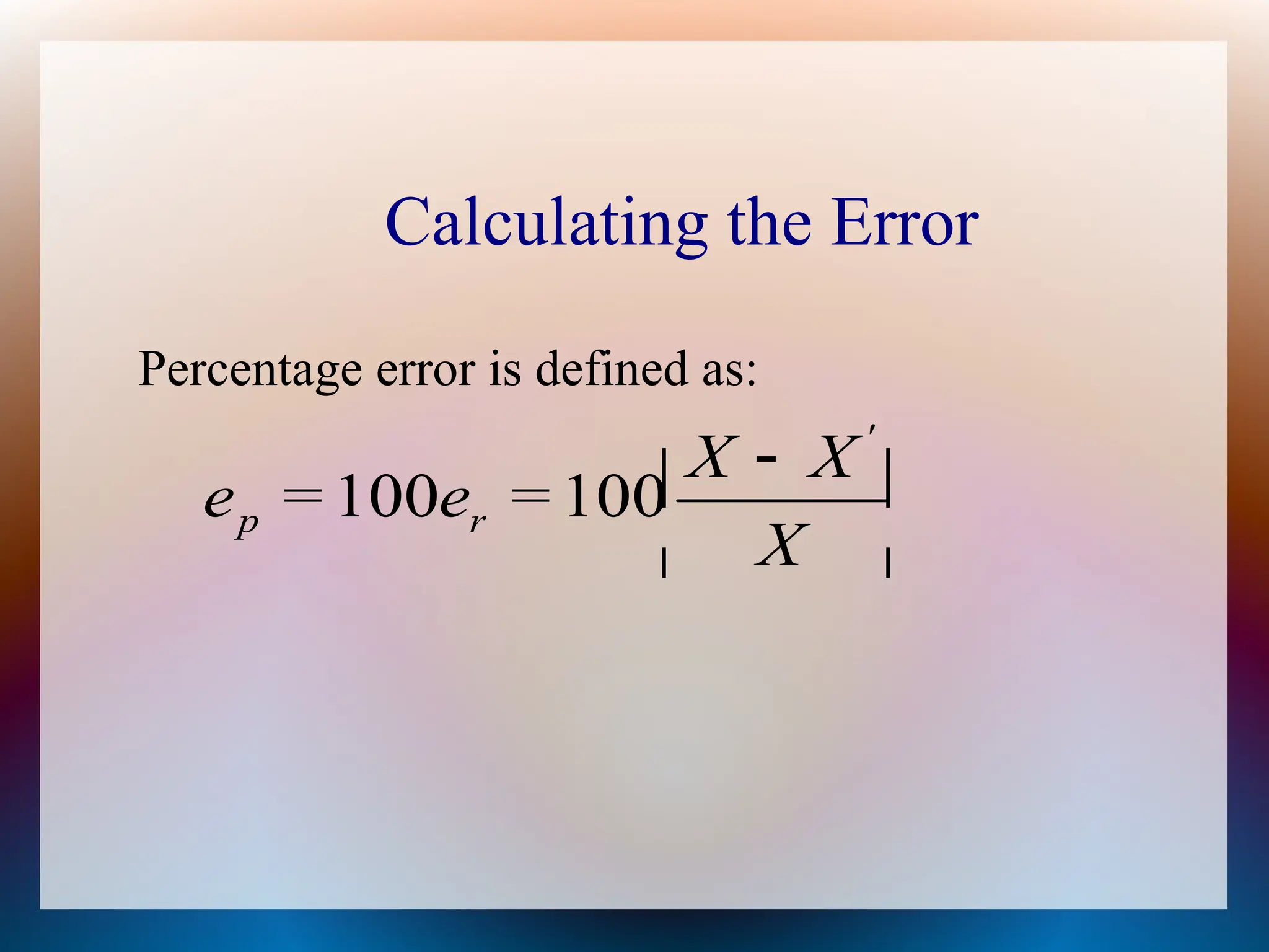 error analysis in measurement course.ppt | Physics | Science