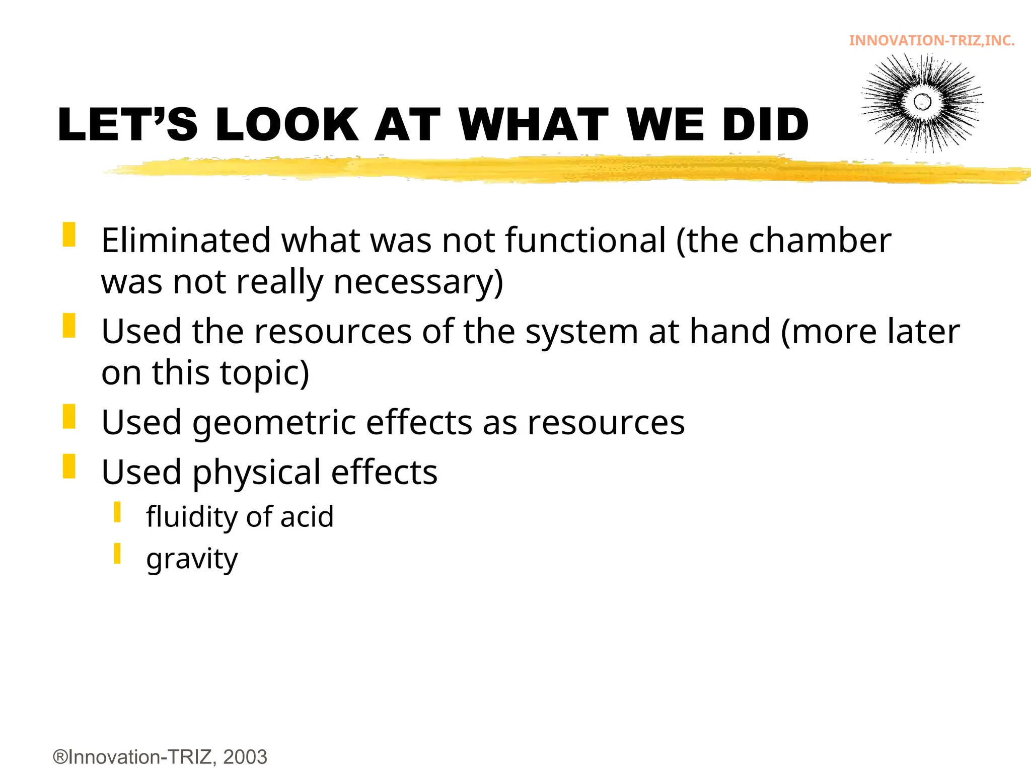 Understanding Triz Class Basics on TRIZ.ppt