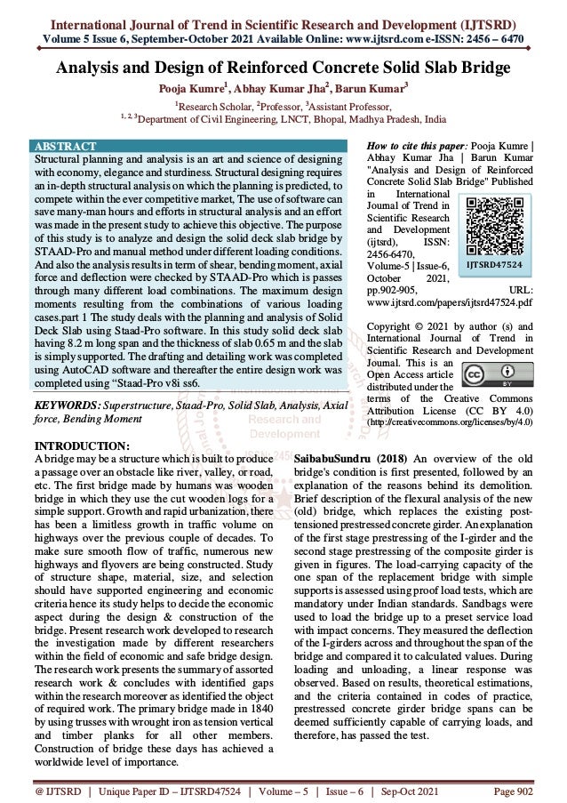 Analysis and Design of Reinforced Concrete Solid Slab Bridge | PDF