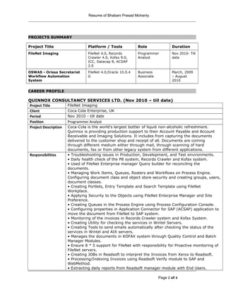 Resume_Bhabani_Prasad_Mohanty | DOC | Computer Software and ...