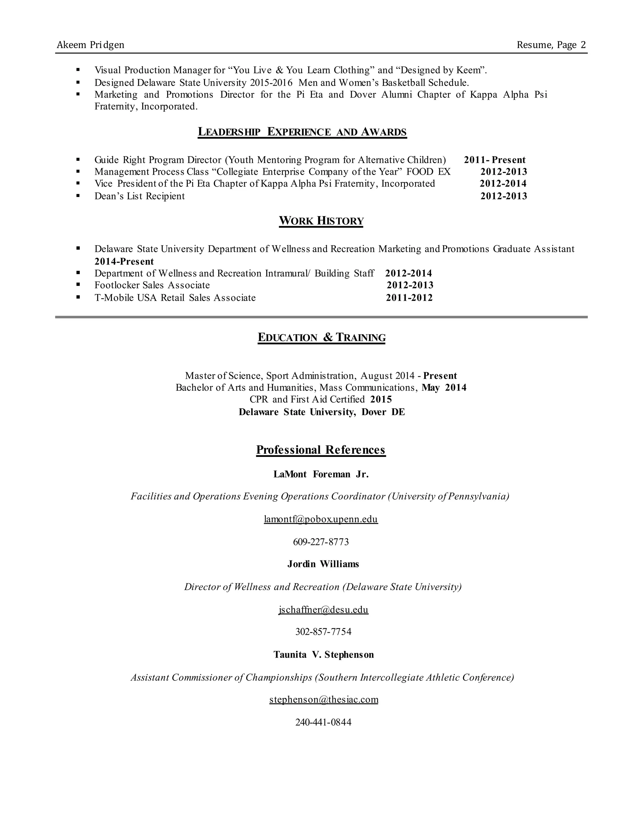 akeem resume (jb) | DOCX