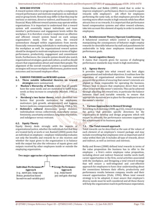 Conceptual Framework on Reward Systems in Organizations for Success and ...