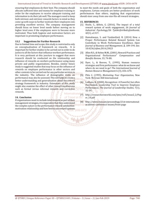 Conceptual Framework on Reward Systems in Organizations for Success and ...