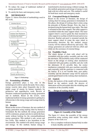Design of Rocking Chair for Energy Generation Purpose | PDF