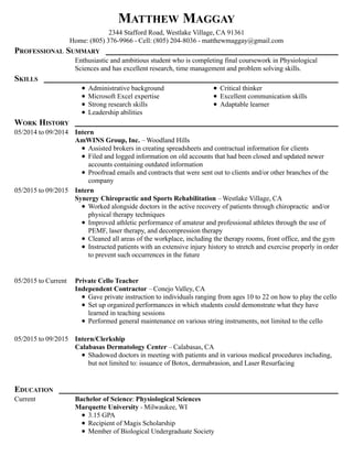 Matthew Maggay Resume 1 | PDF