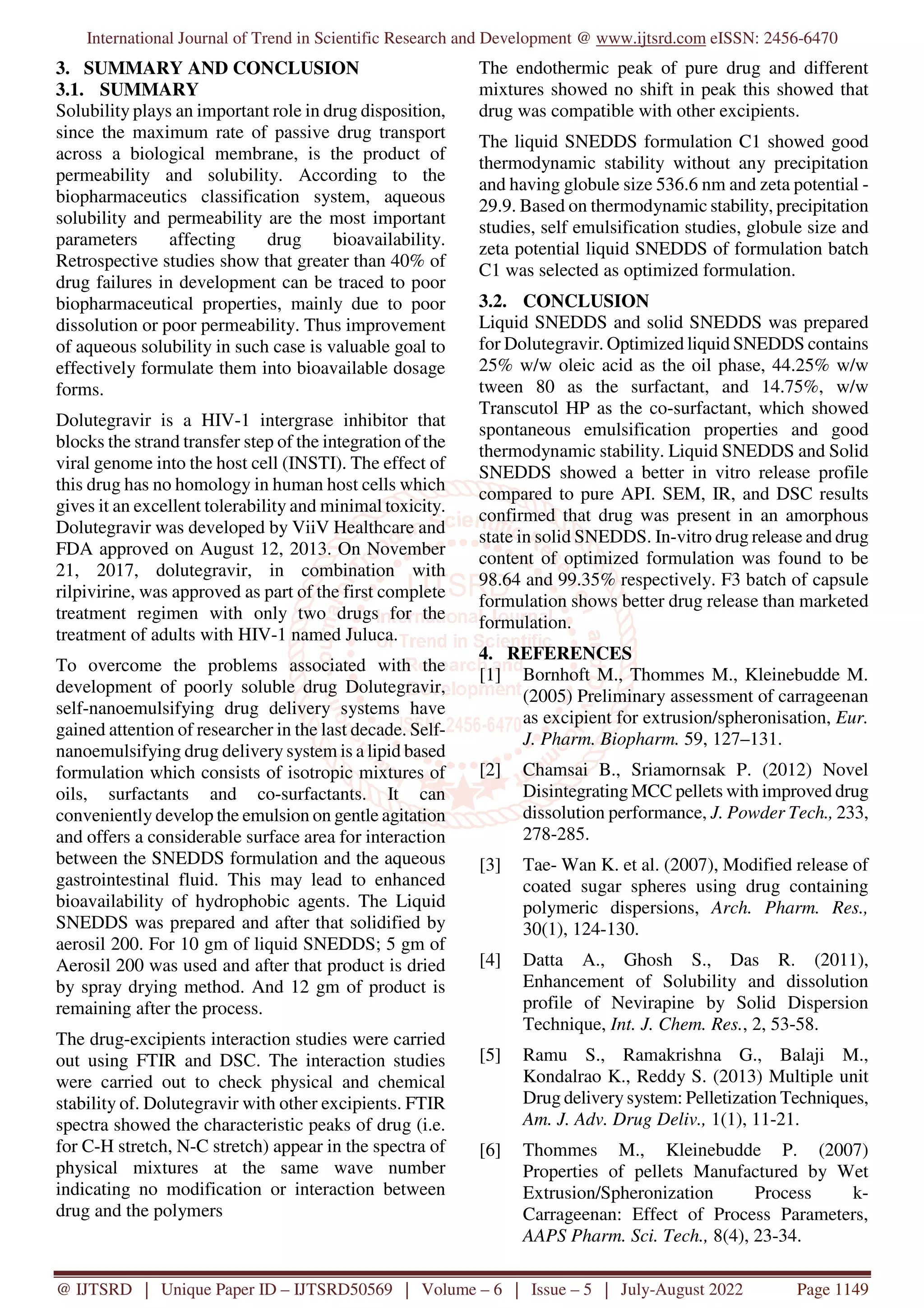 Formulation Development And Evaluation Of Self Nano Emulsifying Drug Delivery System Of