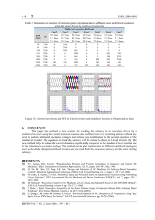 Modelling and Simulation of a Sensorless Control of a True Asymmetric Cascade H-Bridge ...