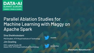 Parallel Ablation Studies for Machine Learning with Maggy on Apache Spark | PDF