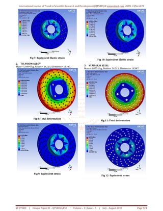 Static Structural Analysis of Vented and Non Vented Disc Brake | PDF