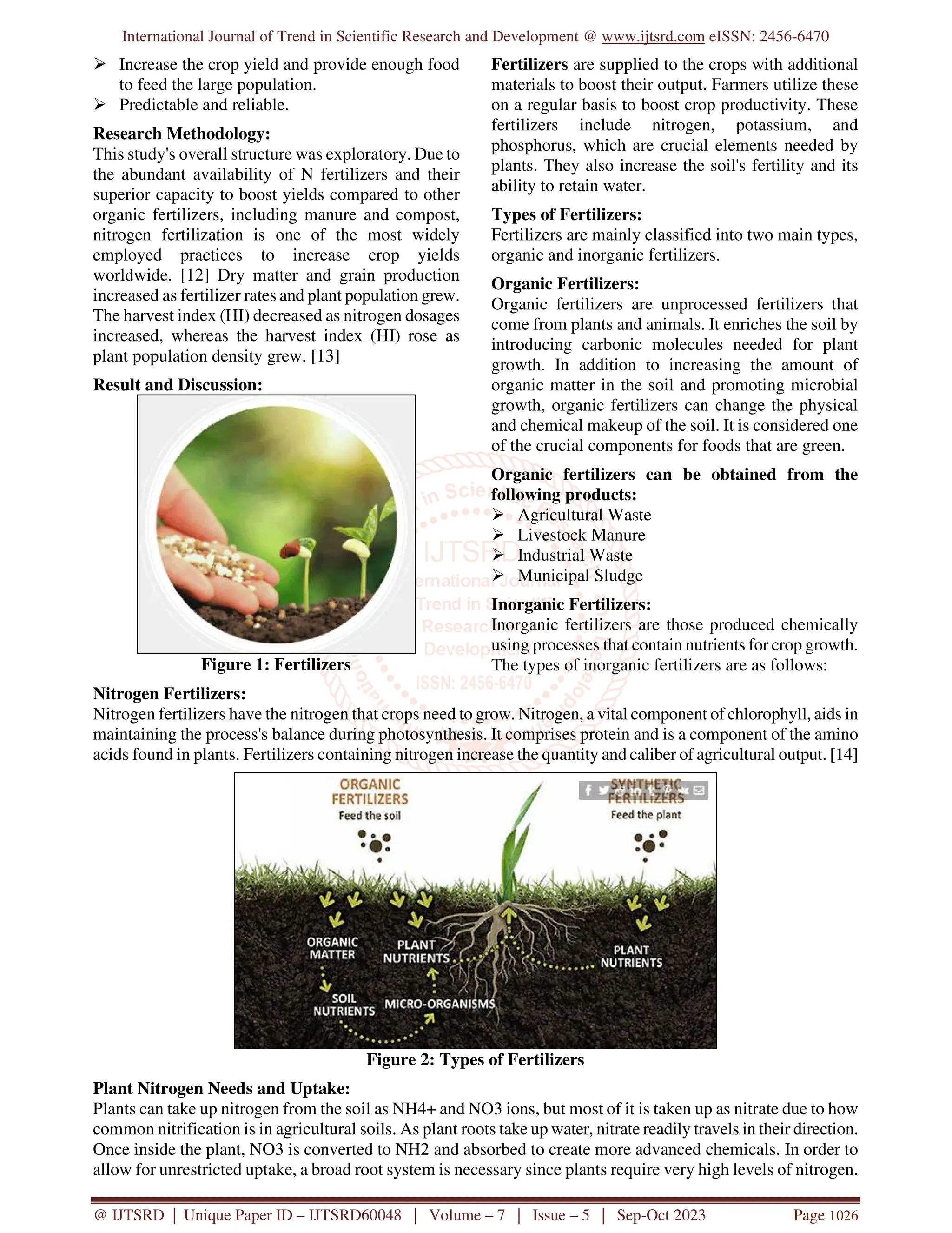 The Effects of Nitrogen Fertilizer on Plant Growth | PDF