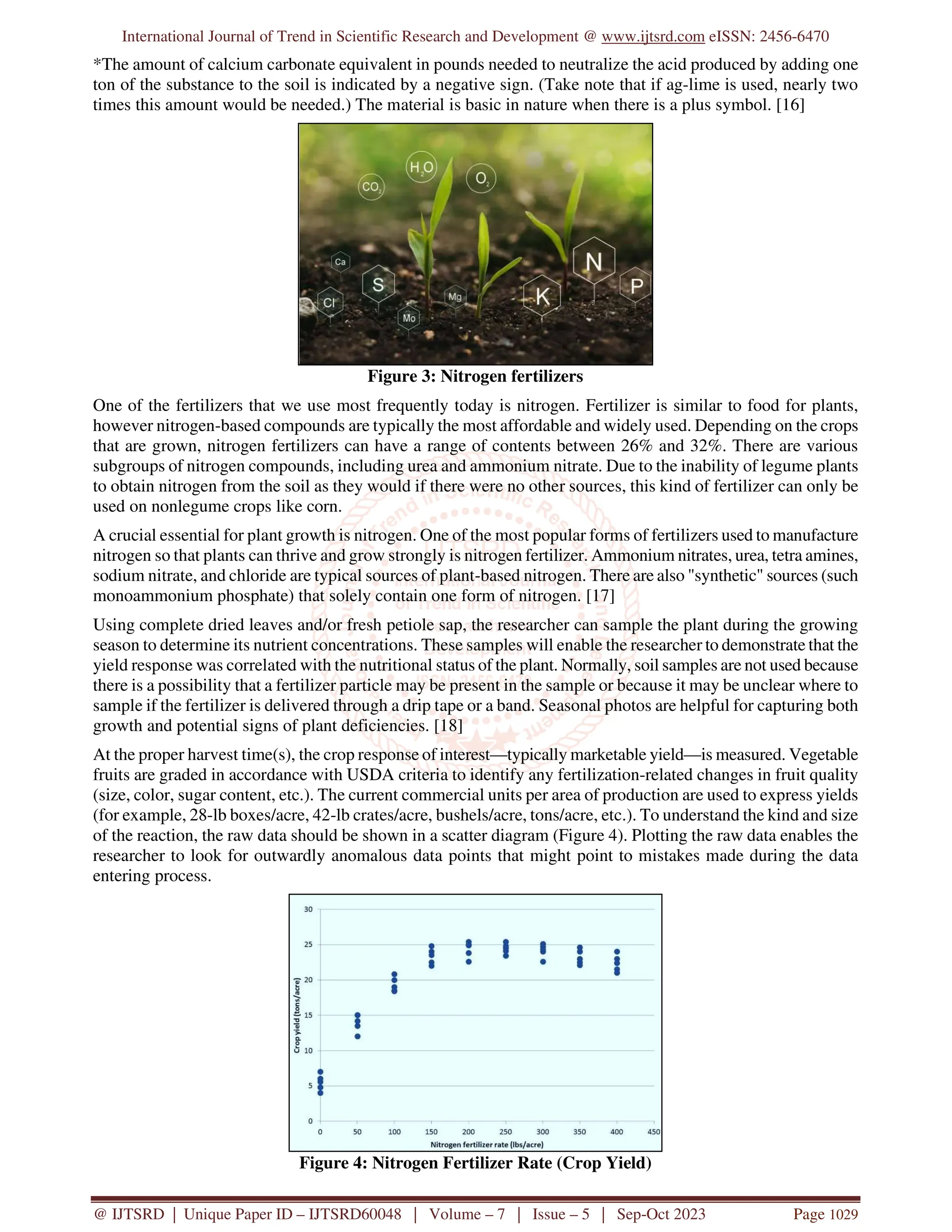 The Effects of Nitrogen Fertilizer on Plant Growth | PDF